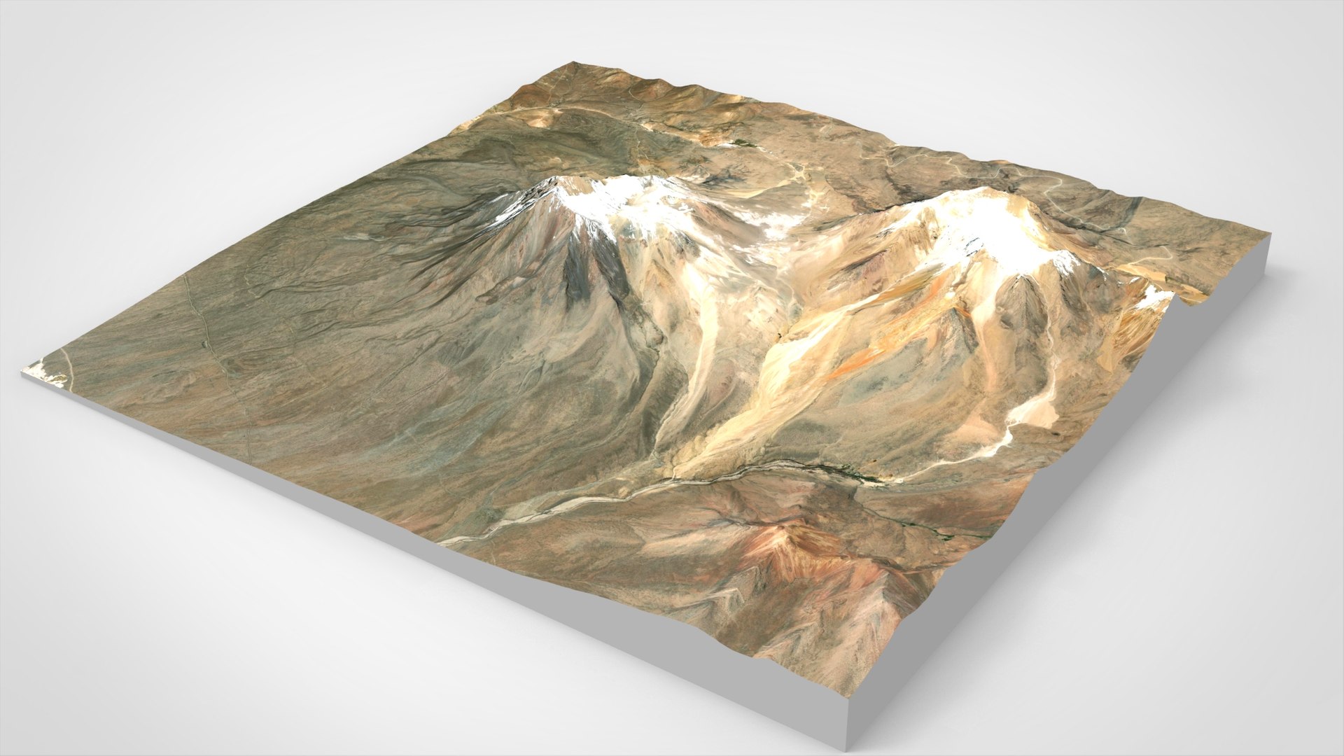 3D Model Volcano Tacora Chile Peru - TurboSquid 2329516