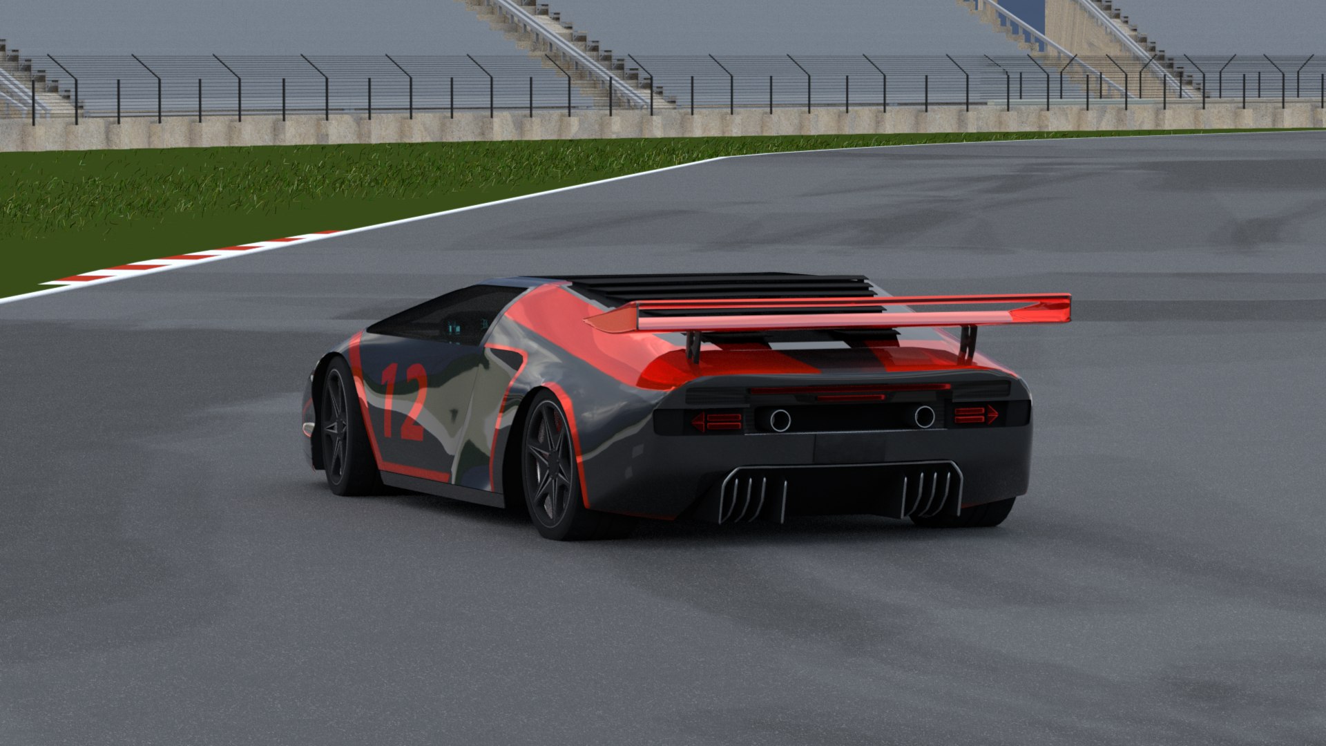 Low Poly Race Track Assets 3D Model - TurboSquid 2268510