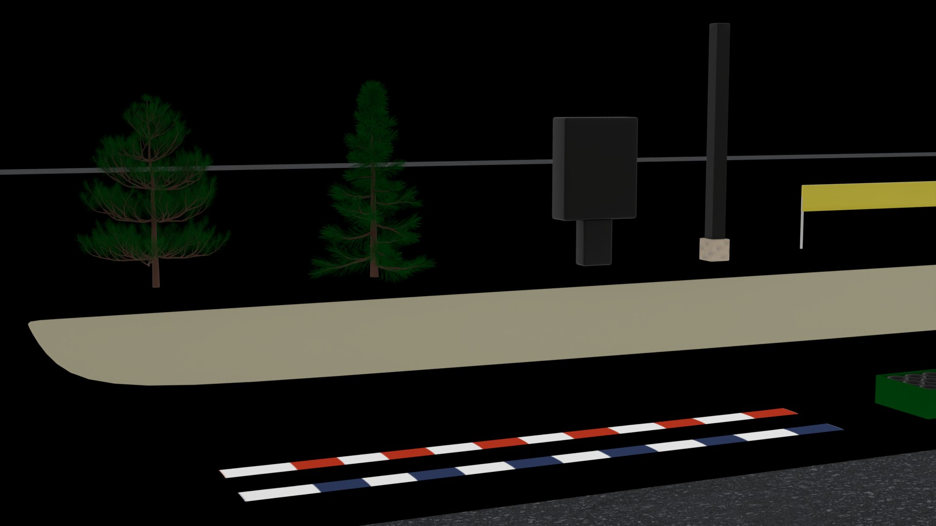 Low Poly Race Track Assets 3D Model - TurboSquid 2268510