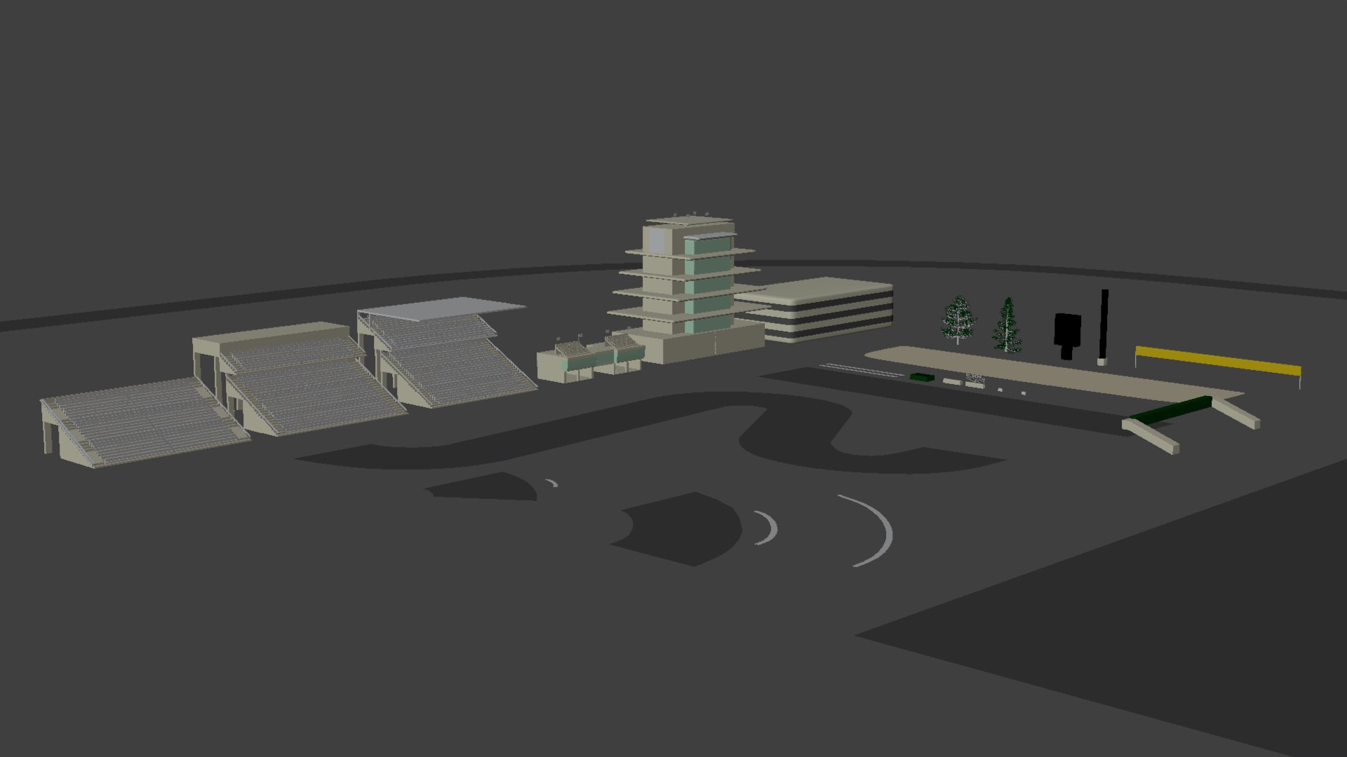 Low Poly Race Track Assets 3D Model - TurboSquid 2268510