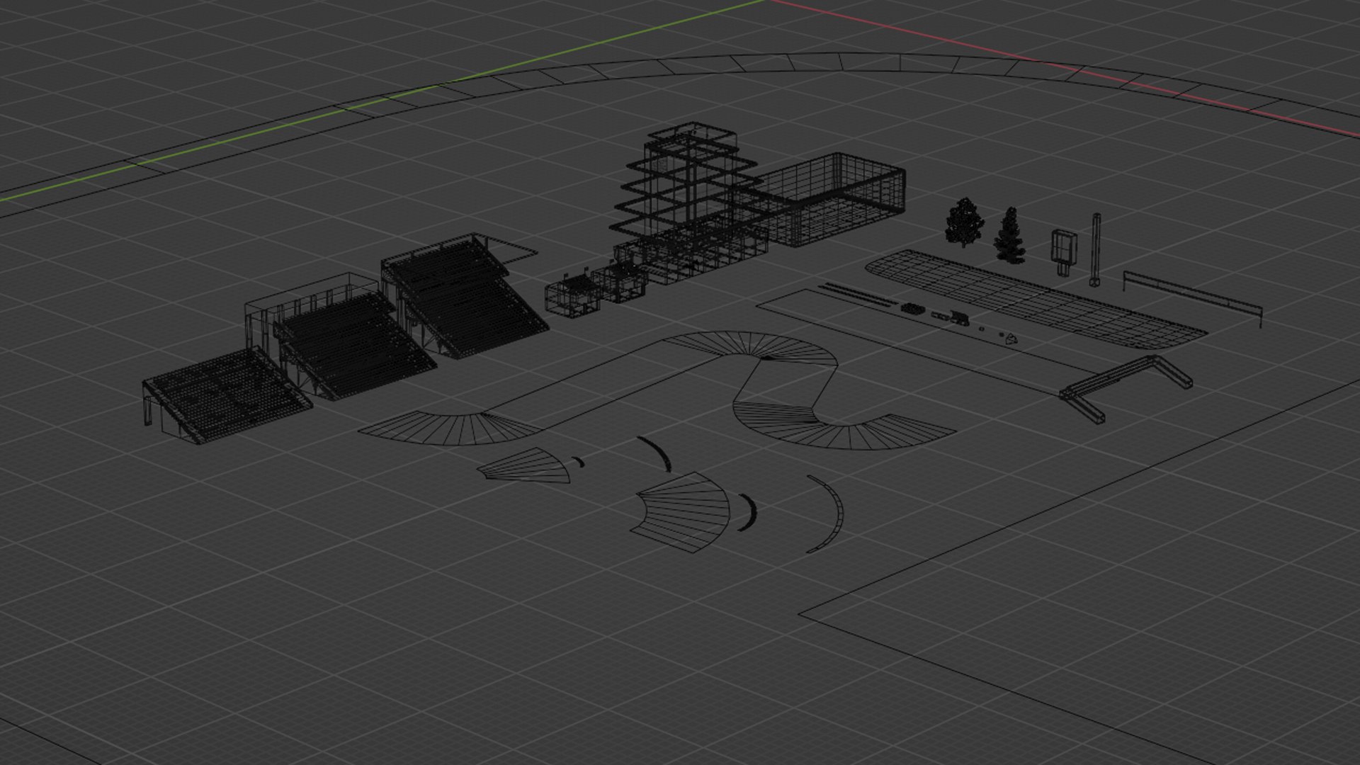 Low Poly Race Track Assets 3D Model - TurboSquid 2268510