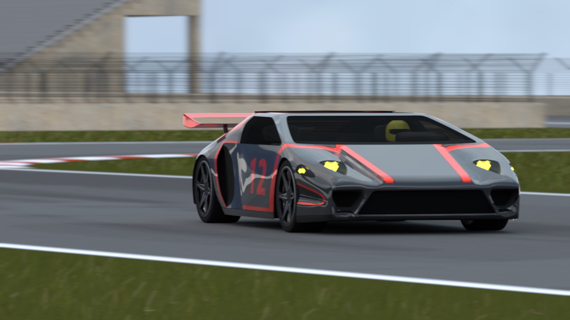 Low Poly Race Track Assets 3D Model - TurboSquid 2268510