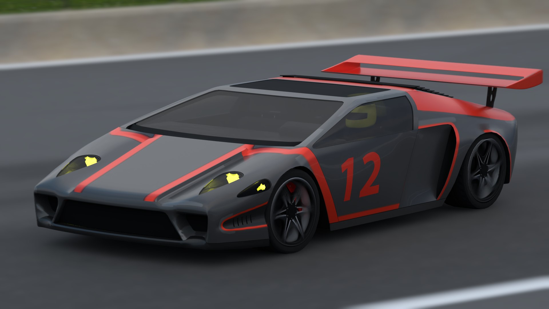 Low Poly Race Track Assets 3D Model - TurboSquid 2268510