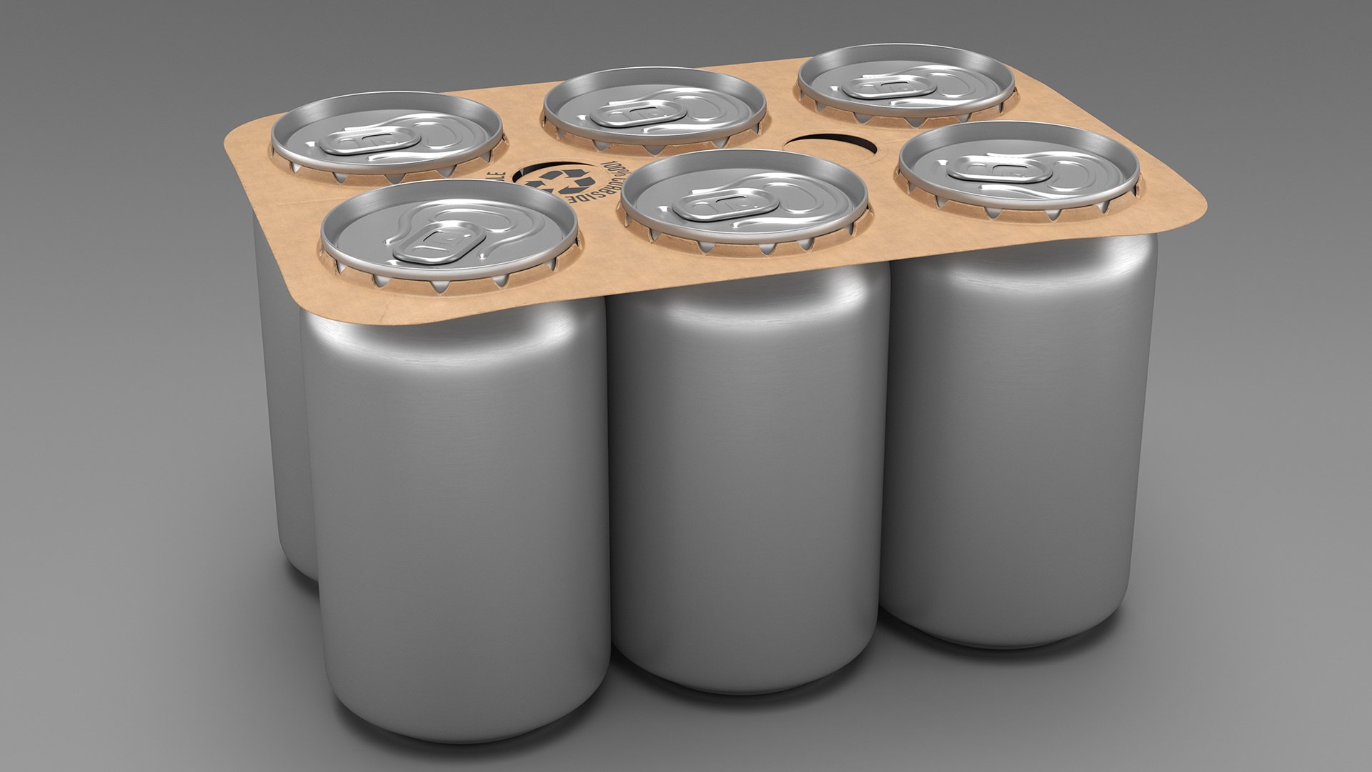 Paperboard Packaging Solution For 6 Soda Cans 3D Model - TurboSquid 2137576
