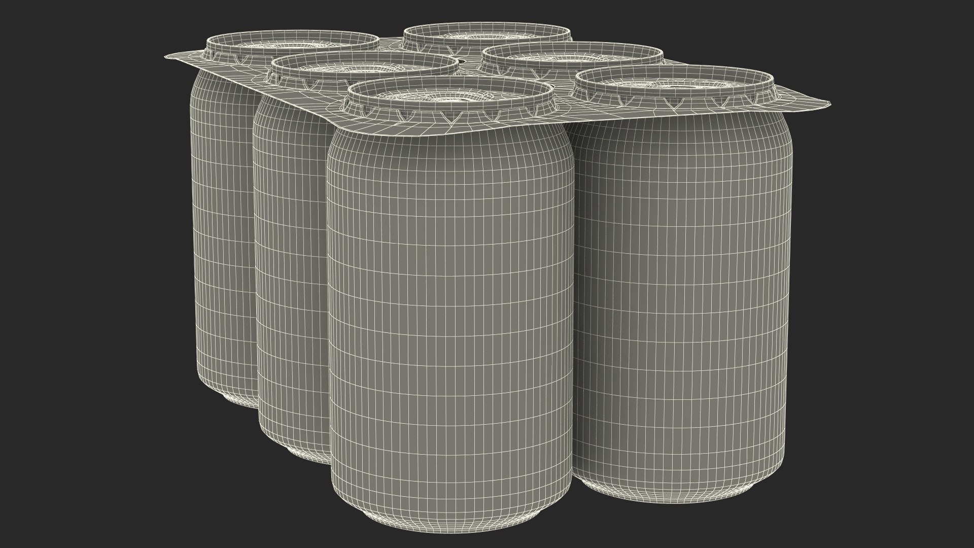 Paperboard Packaging Solution for 6 Soda Cans 3D model - TurboSquid 2137576