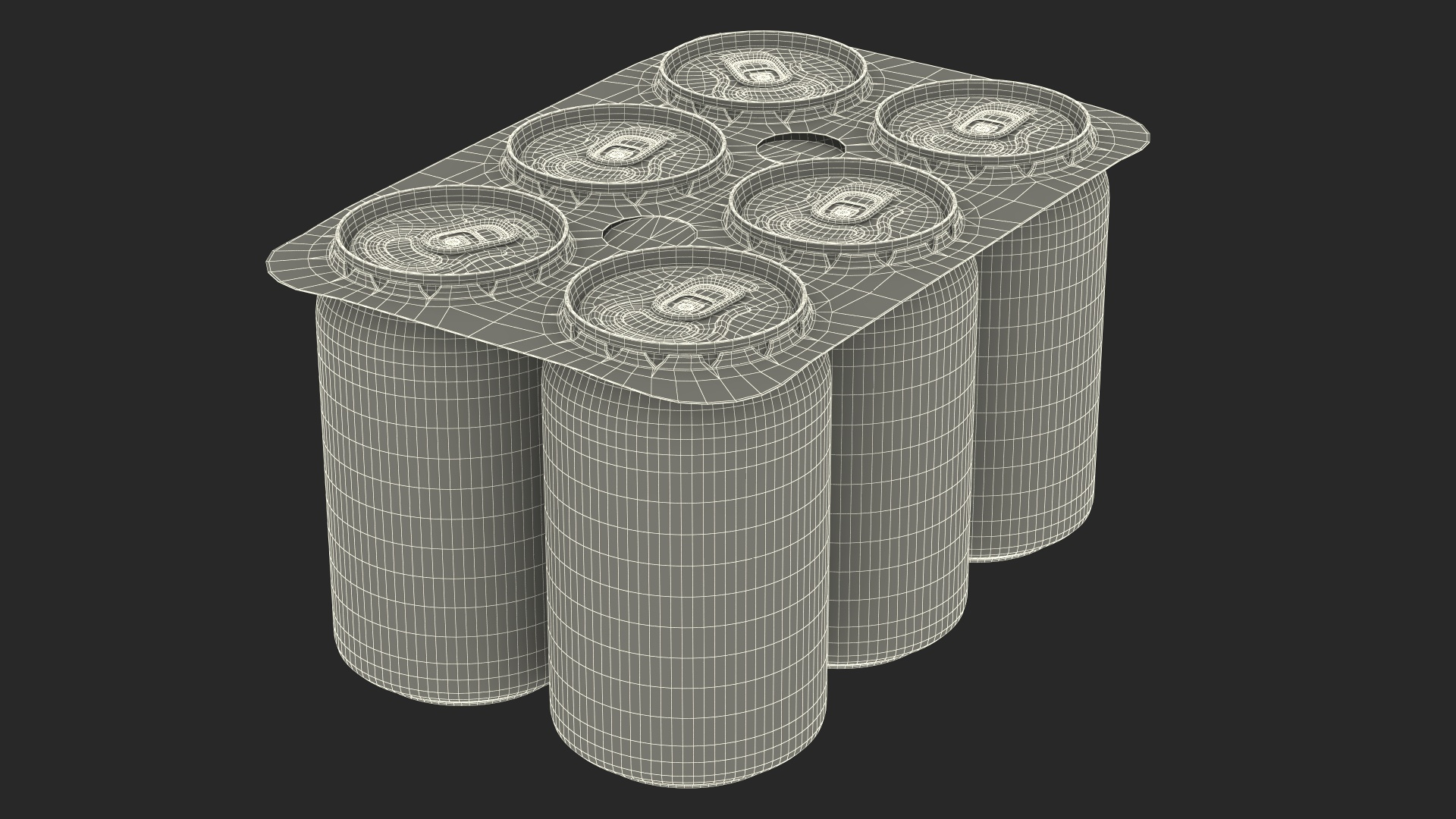 Paperboard Packaging Solution For 6 Soda Cans 3D Model - TurboSquid 2137576