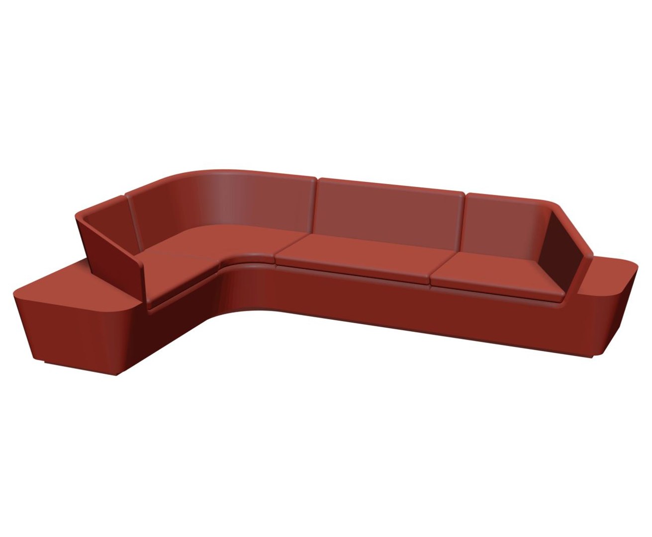 Modular seating sofa 3D model - TurboSquid 1550385
