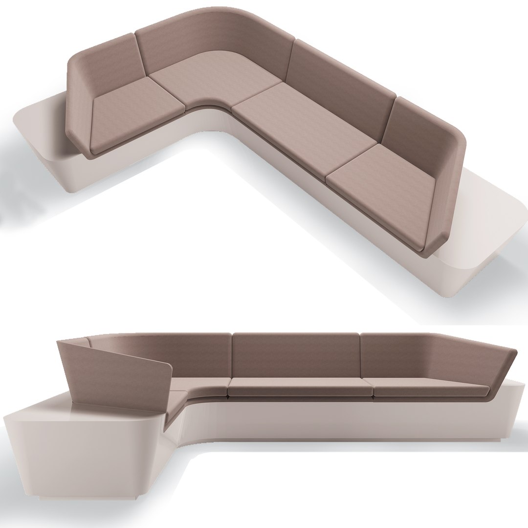 Modular seating sofa 3D model - TurboSquid 1550385