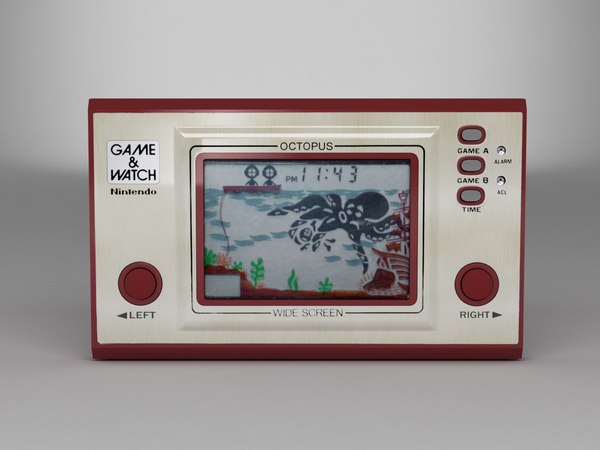 3d nintendo watch model