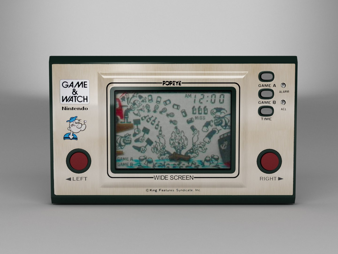 3d Nintendo Watch Model