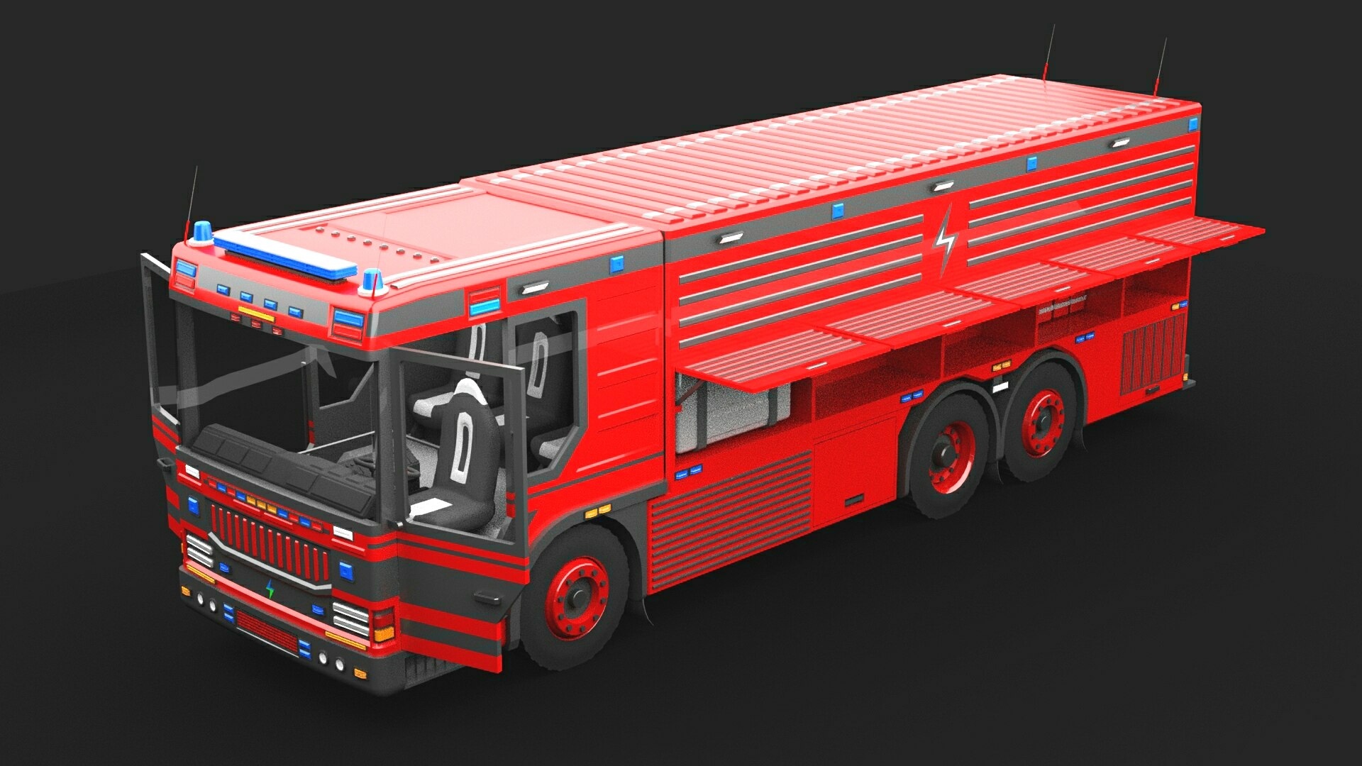 Euro Fire Rescue Emergency 3D Model - TurboSquid 1730484