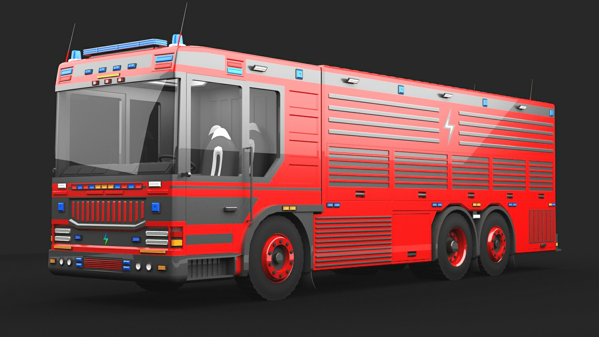 Euro Fire Rescue Emergency 3D Model - TurboSquid 1730484