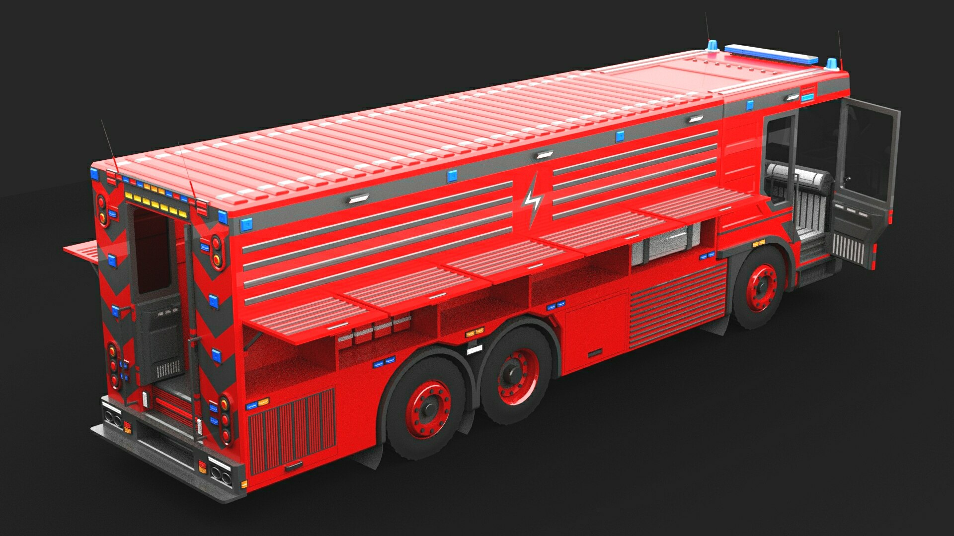 Euro Fire Rescue Emergency 3D Model - TurboSquid 1730484