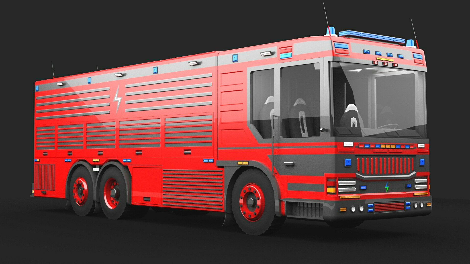 Euro Fire Rescue Emergency 3D Model - TurboSquid 1730484
