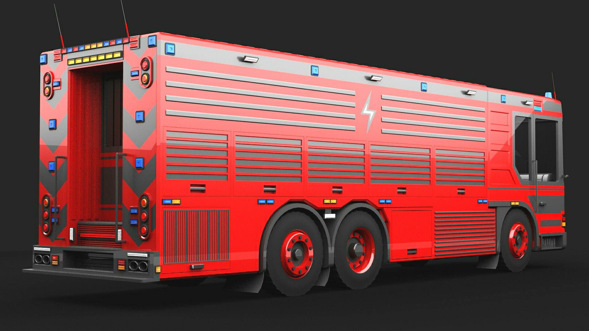 Euro Fire Rescue Emergency 3D Model - TurboSquid 1730484