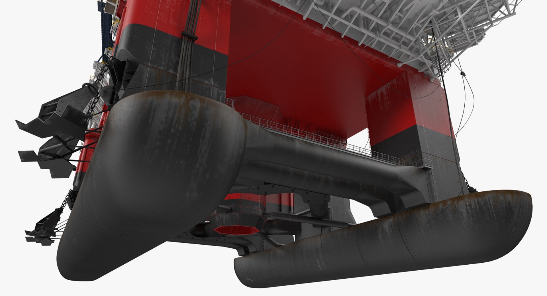 Semi submersible drilling rig 3D model - TurboSquid 1248496