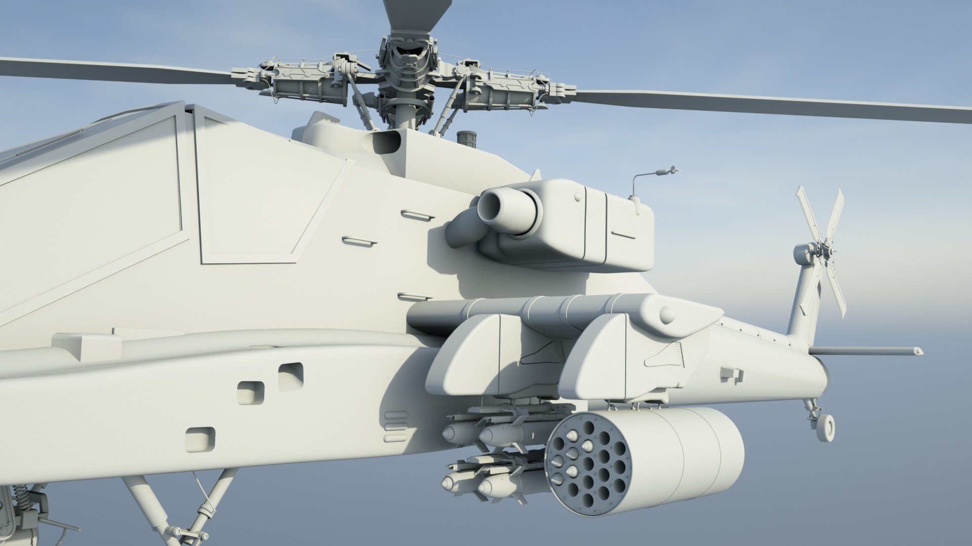 3d Model Apache Helicopter