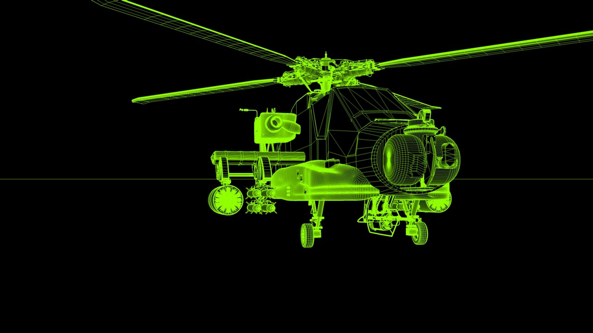 3d Model Apache Helicopter