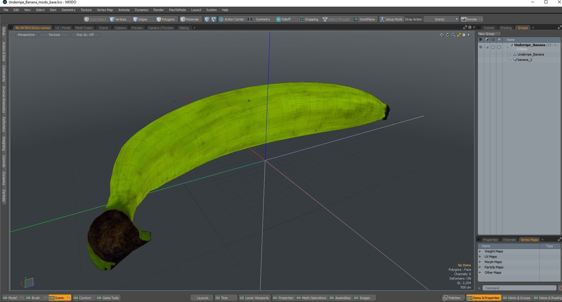 3D Model Underripe Banana - TurboSquid 2175141