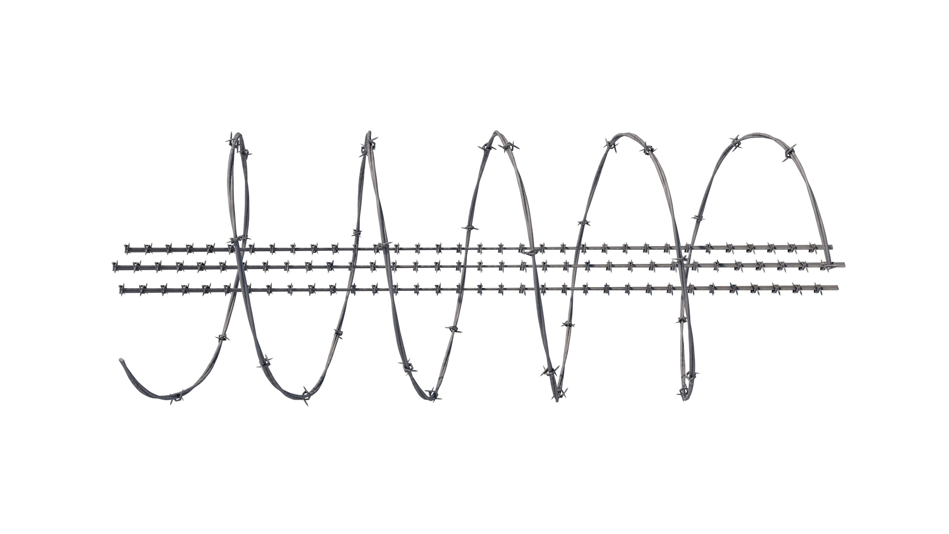 3D Barbed Wire Model - TurboSquid 1890601