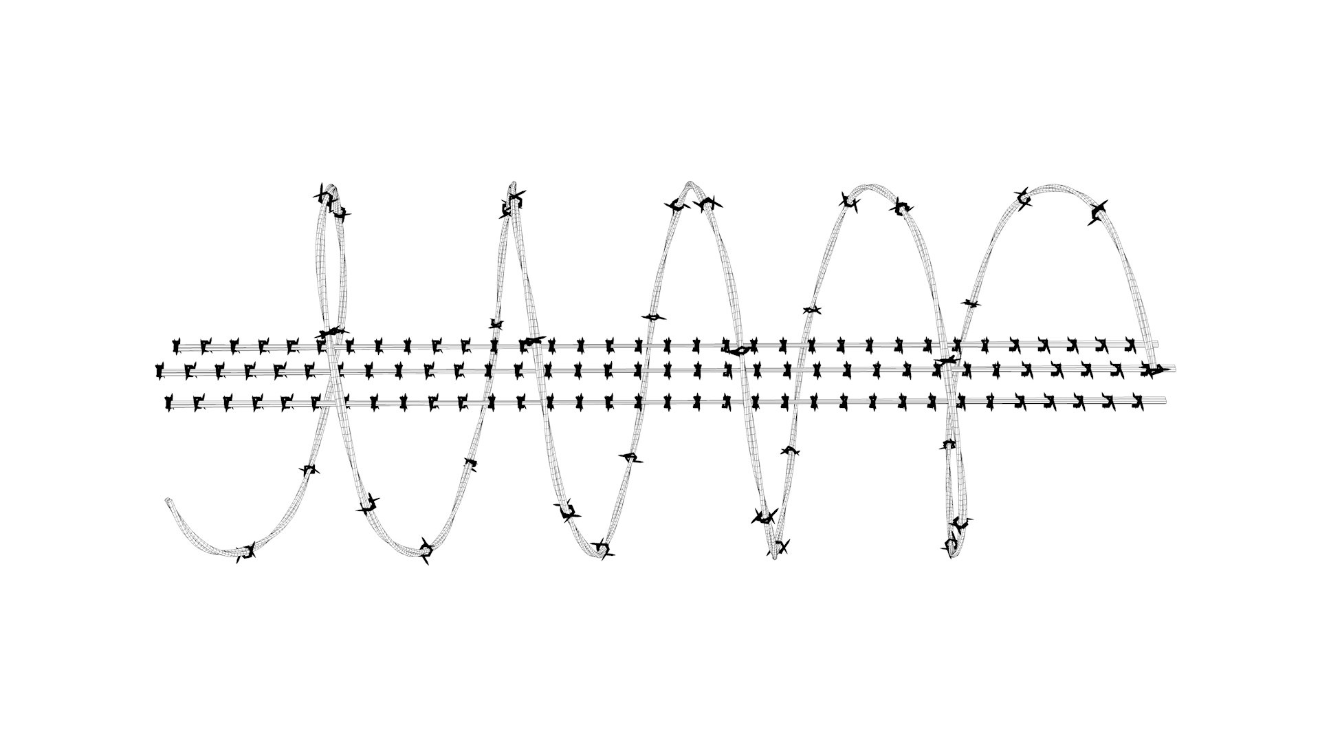 3D Barbed Wire Model - TurboSquid 1890601