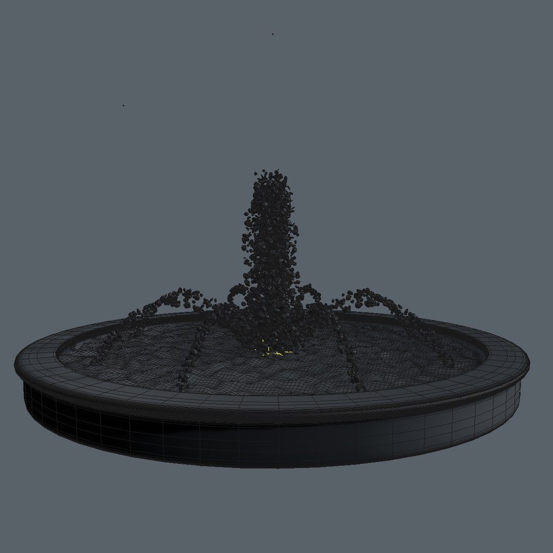 Medium cluster water fountain 3D model - TurboSquid 1359721