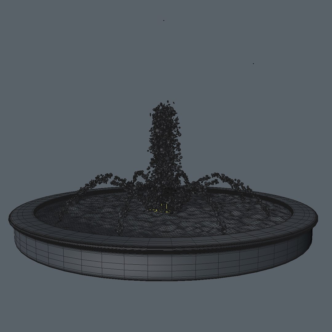 Medium cluster water fountain 3D model - TurboSquid 1359721
