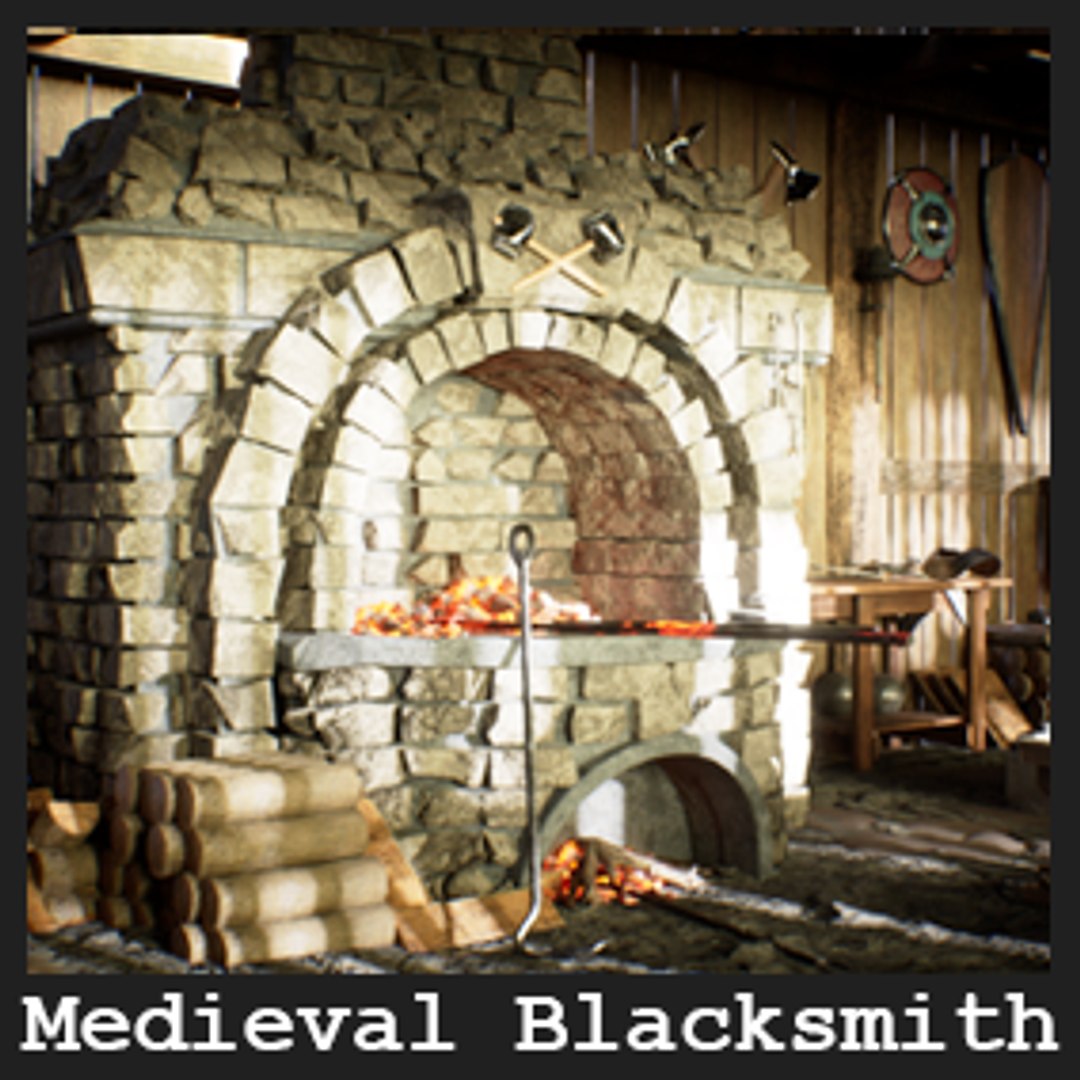 Medieval Blacksmith 86 Assets 3D Model - TurboSquid 2193032