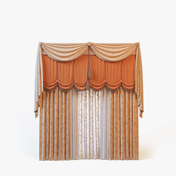 3d model curtain