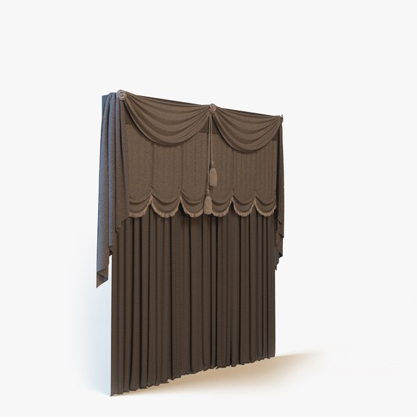 3d model curtain