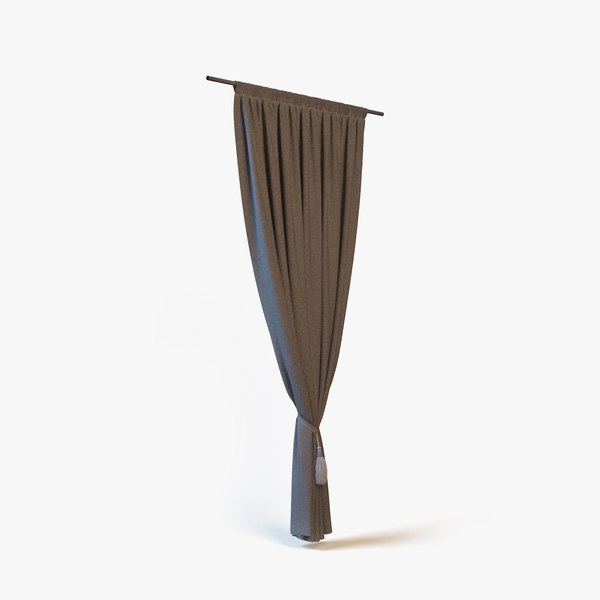 3d model curtain
