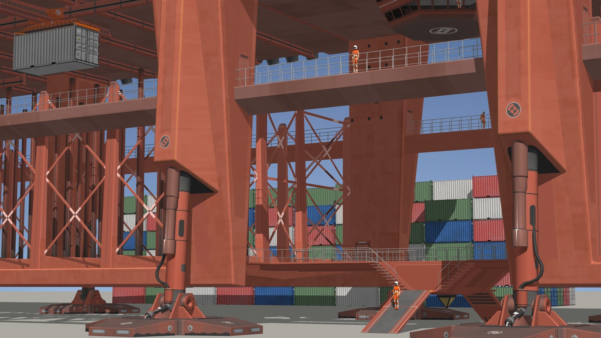 3D Fictional Container Spaceship - TurboSquid 2214289