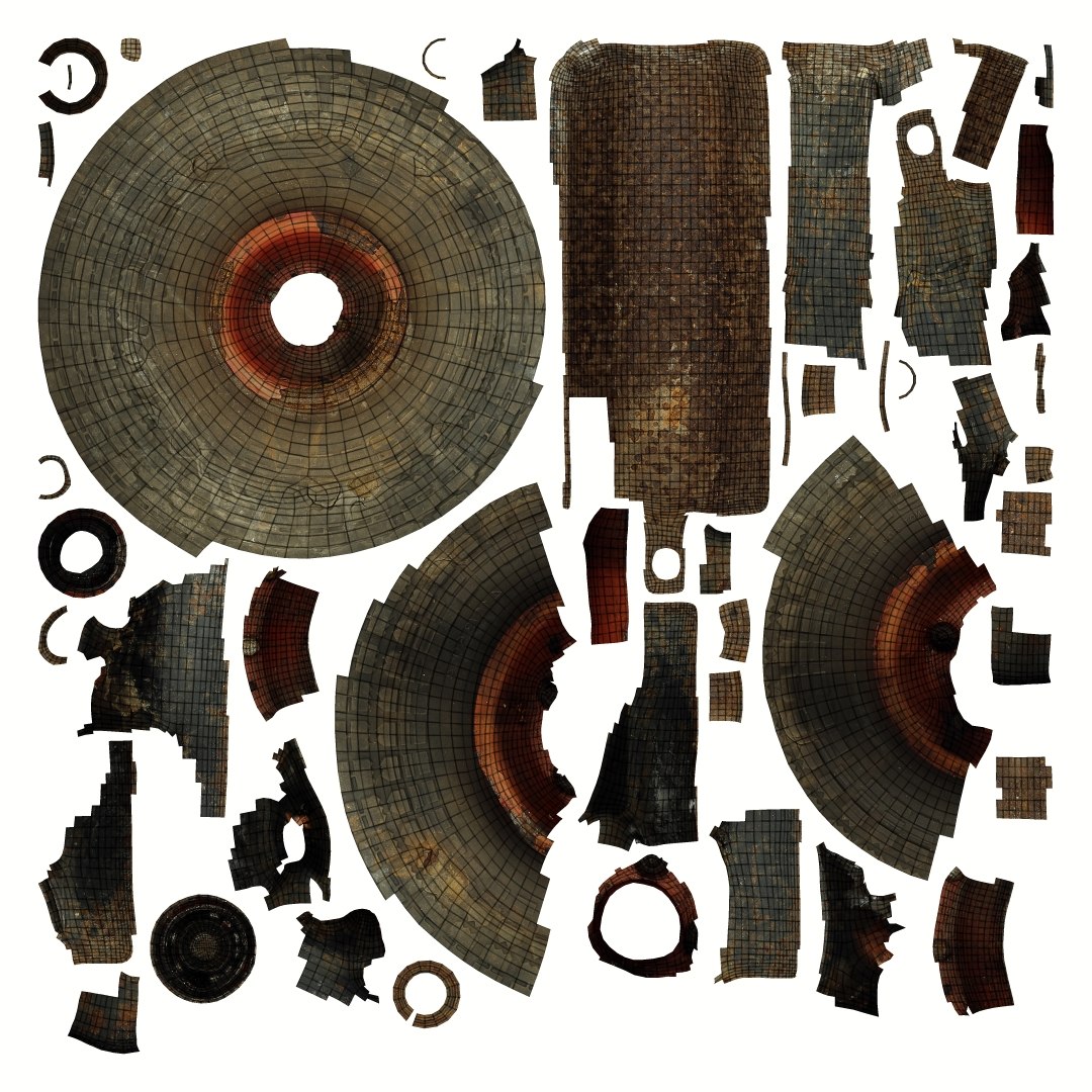 3D Damaged Board Trolley Raw Scanned - TurboSquid 1802261