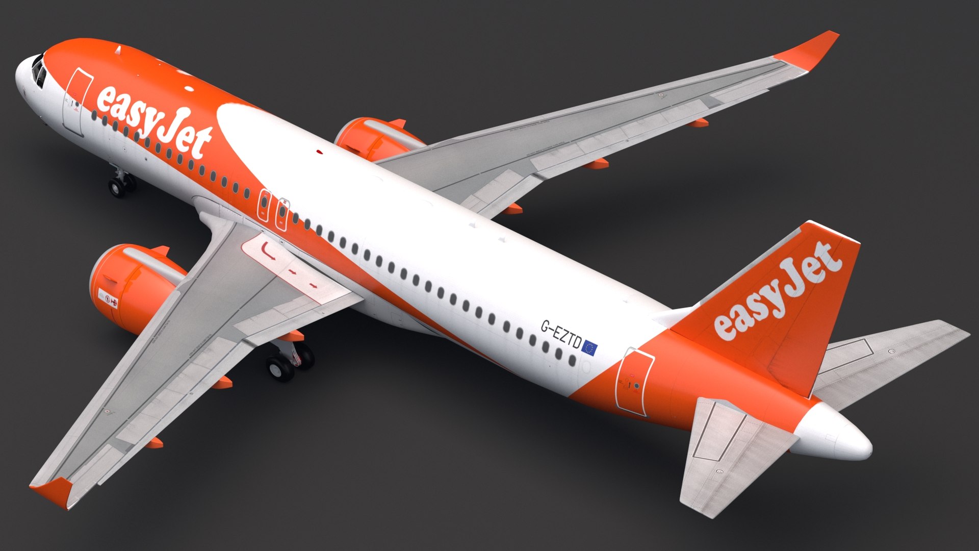 Easyjet A320 3D Model - TurboSquid 1519135