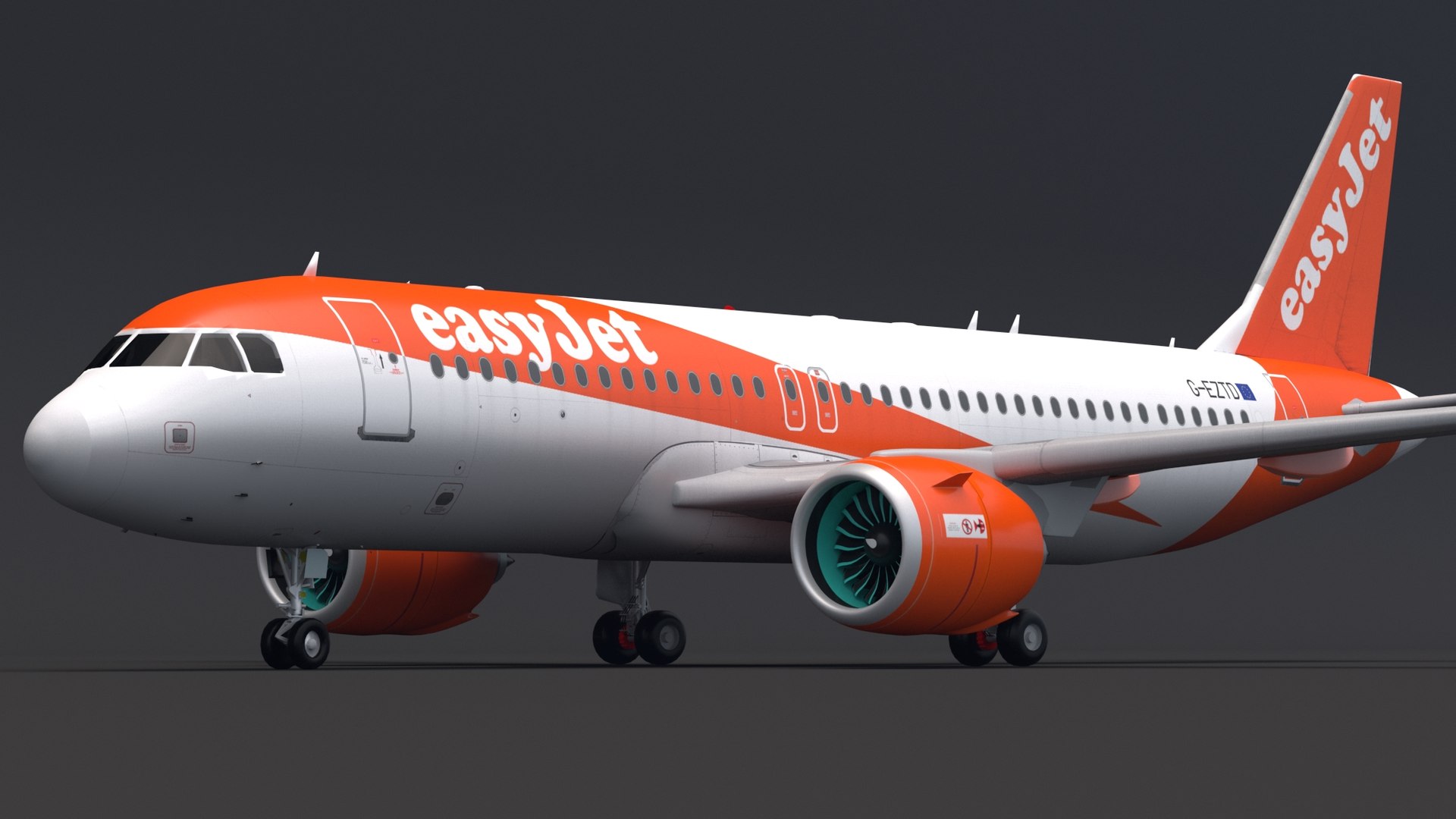 Easyjet A320 3D Model - TurboSquid 1519135