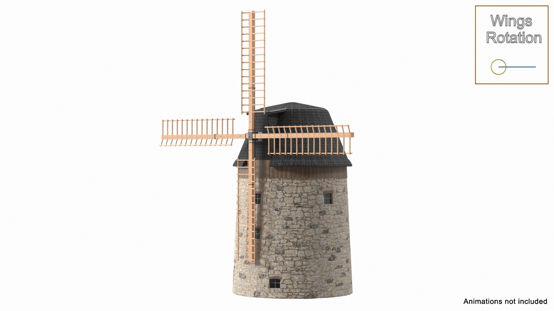 3D Windmill Rigged Model - TurboSquid 2046440