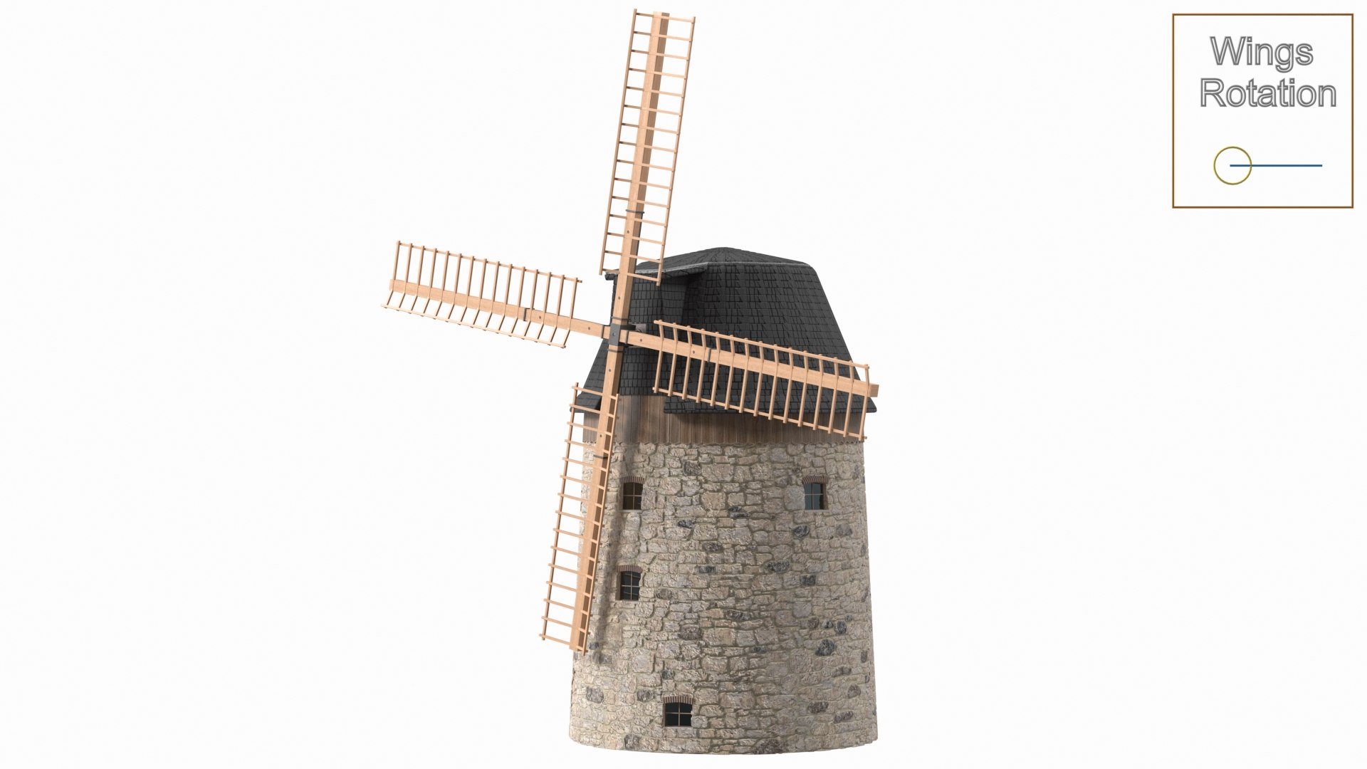 3D Windmill Rigged Model - TurboSquid 2046440