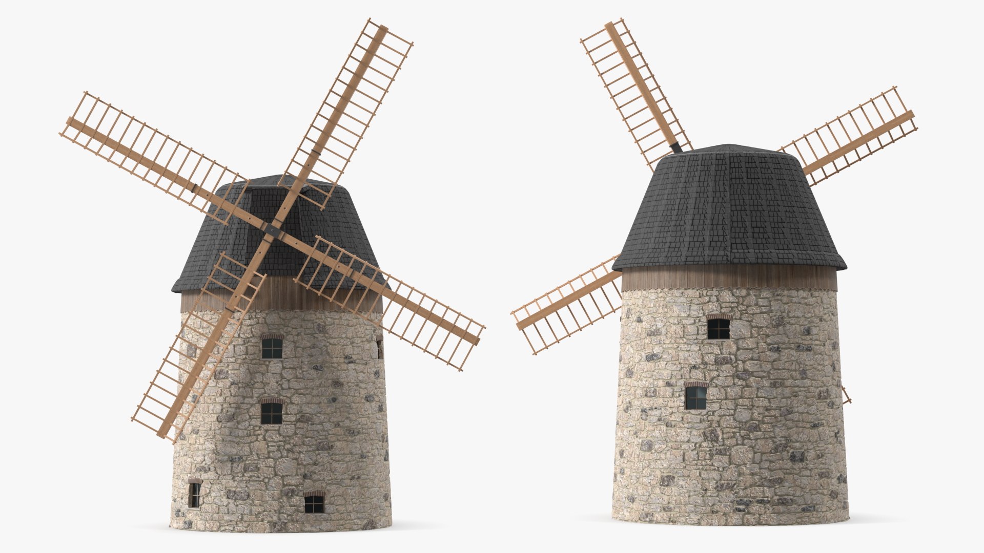 3D Windmill Rigged Model - TurboSquid 2046440