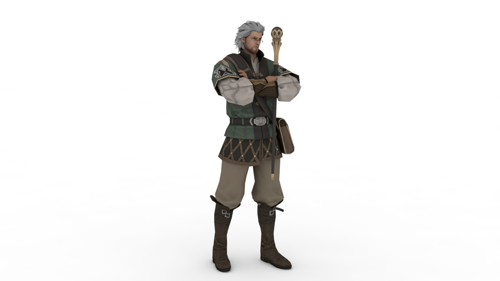 3D Model Magician Person Holding Staff 3D Model - TurboSquid 2159865