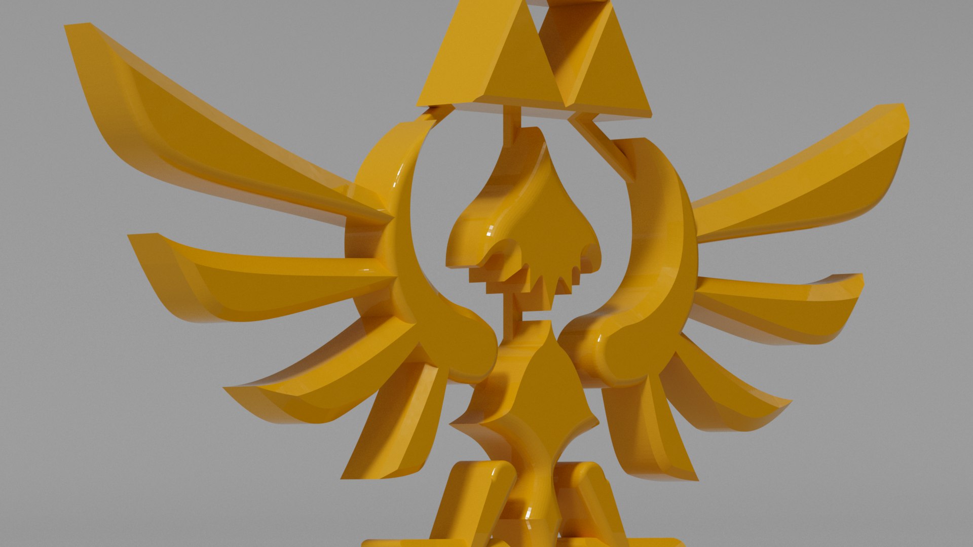 Zelda Triforce symbol for print 3D model 3D model - TurboSquid 2063707