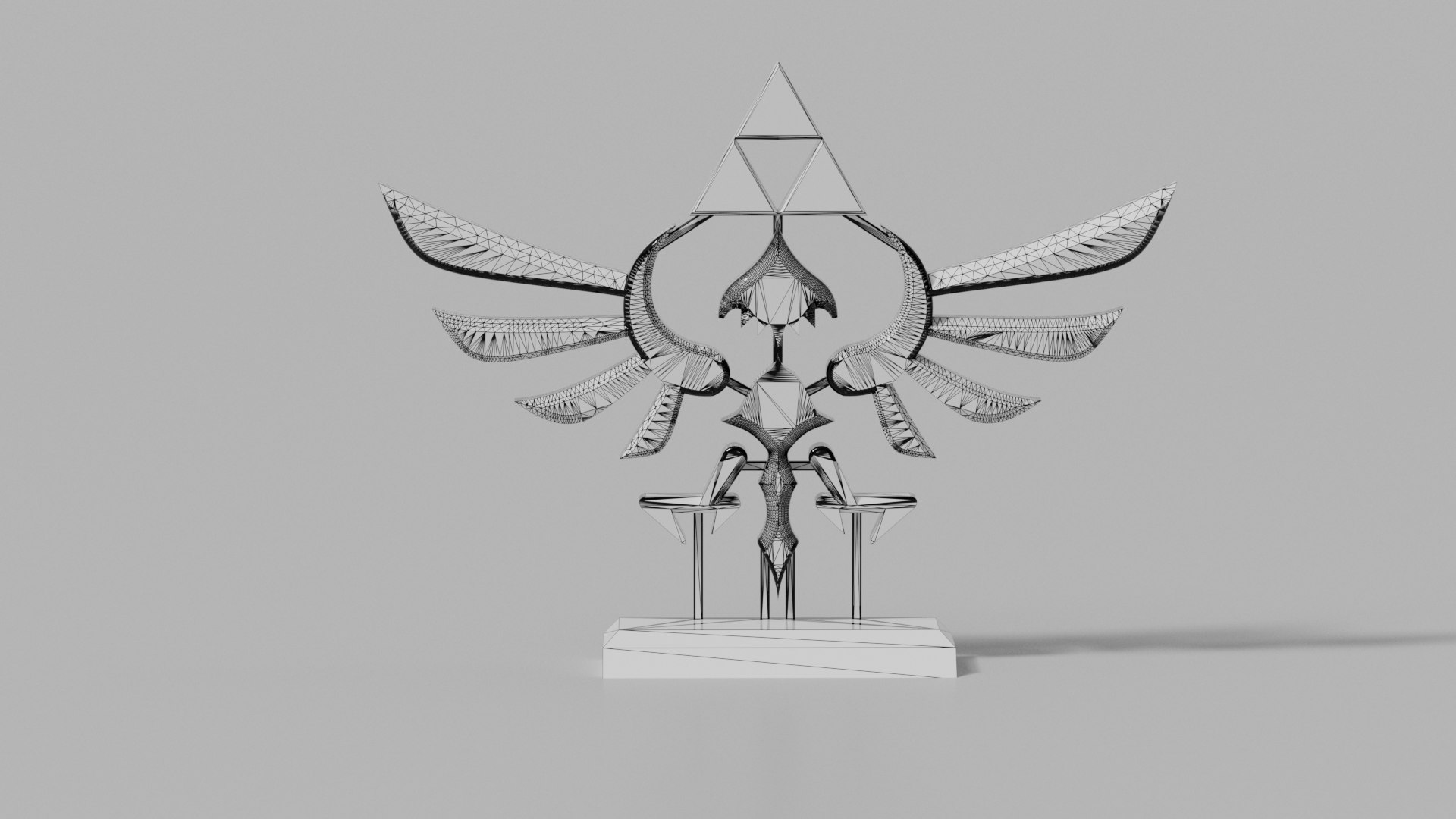 Zelda Triforce symbol for print 3D model 3D model - TurboSquid 2063707