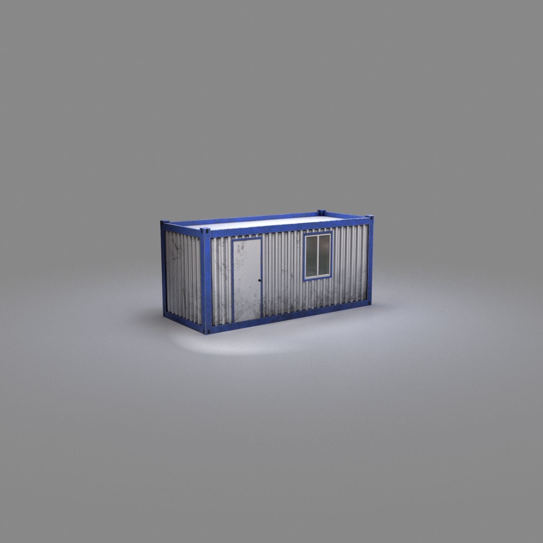 Construction Site Office Container Model - TurboSquid 1191954