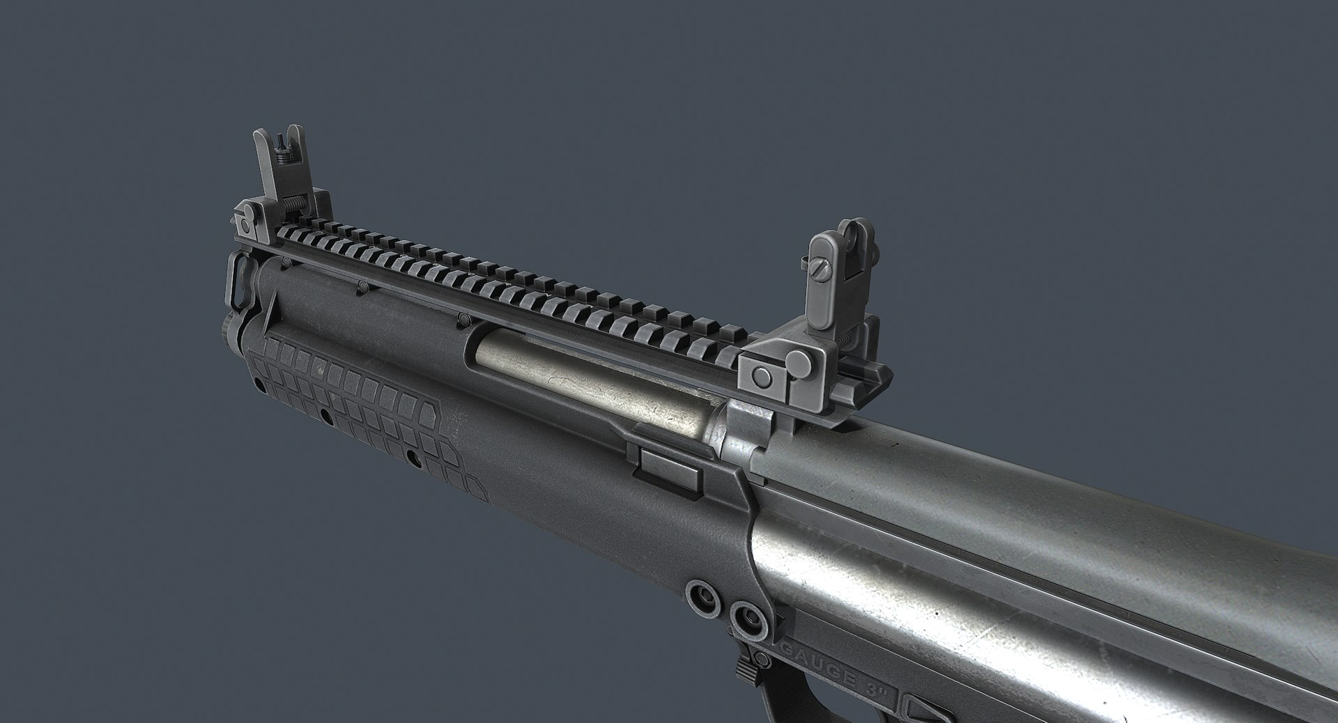 Ksg Shotgun 3d Model