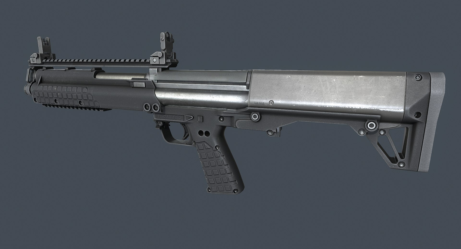 Ksg Shotgun 3d Model