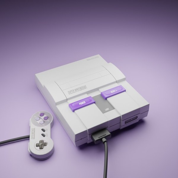 Super nintendo entertainment home model - TurboSquid 1592682