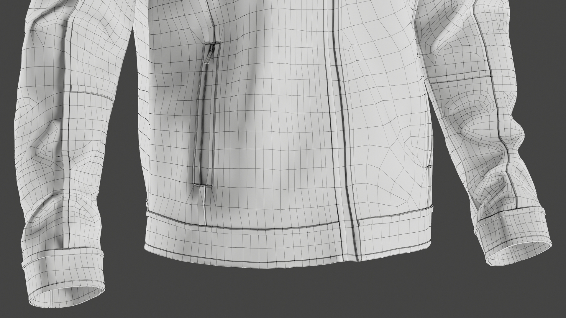 3D leather jacket mens model - TurboSquid 1680307