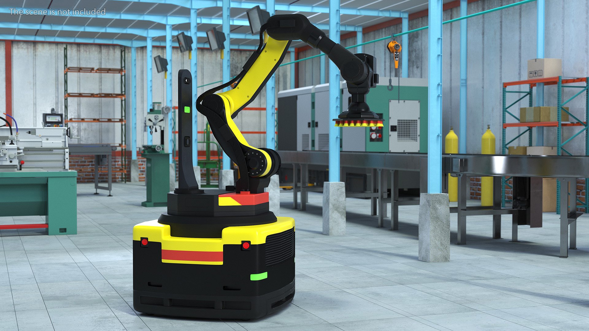 3D Warehouse Loader Robot Yellow Rigged - TurboSquid 2098636