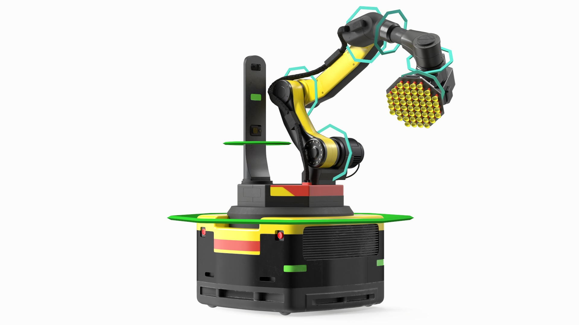 3D Warehouse Loader Robot Yellow Rigged - TurboSquid 2098636