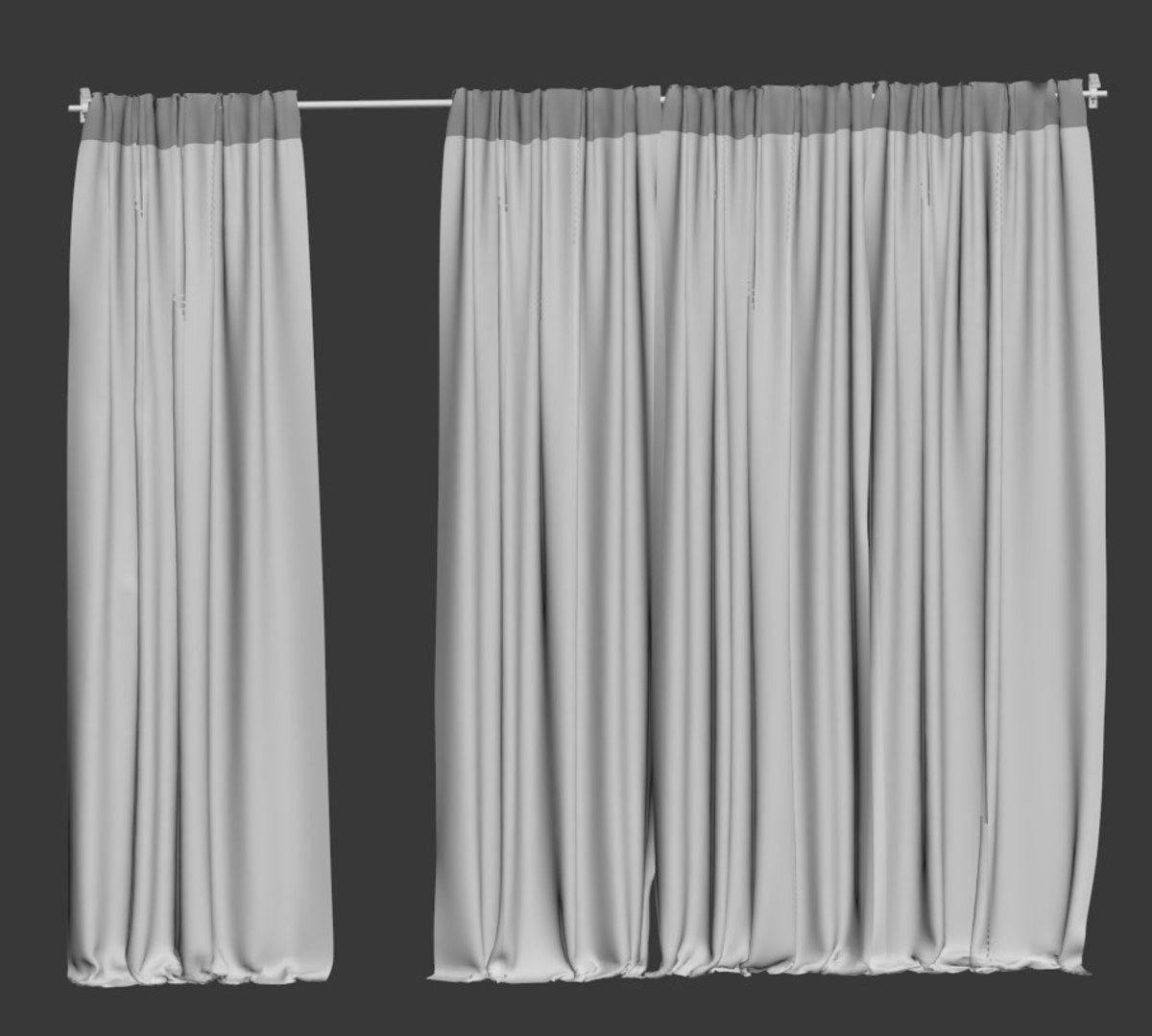 3D Curtains - TurboSquid 1362879