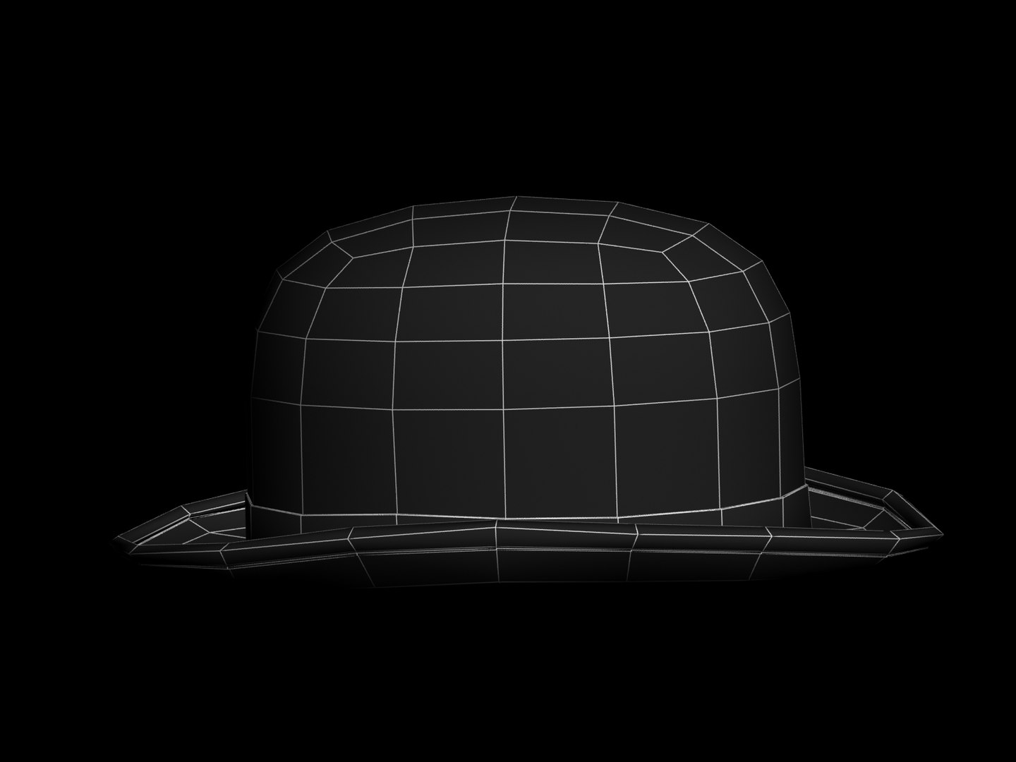 3d Bowler Hat